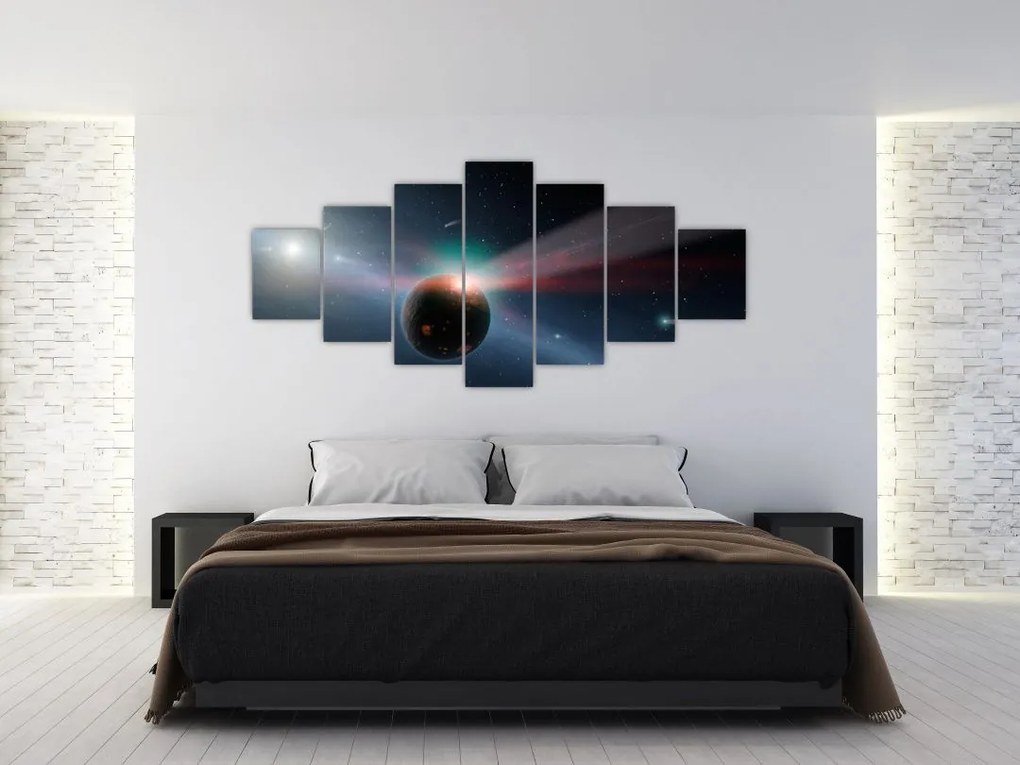 Obraz planetky (210x100 cm)