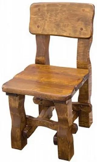DREWMAX Zahradní židle z kvalitního olšového dřeva lakovaná 44 x 122 x 52 cm