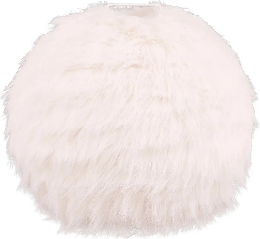 Krémová stolní lampa (výška 24 cm) Furry – Reality