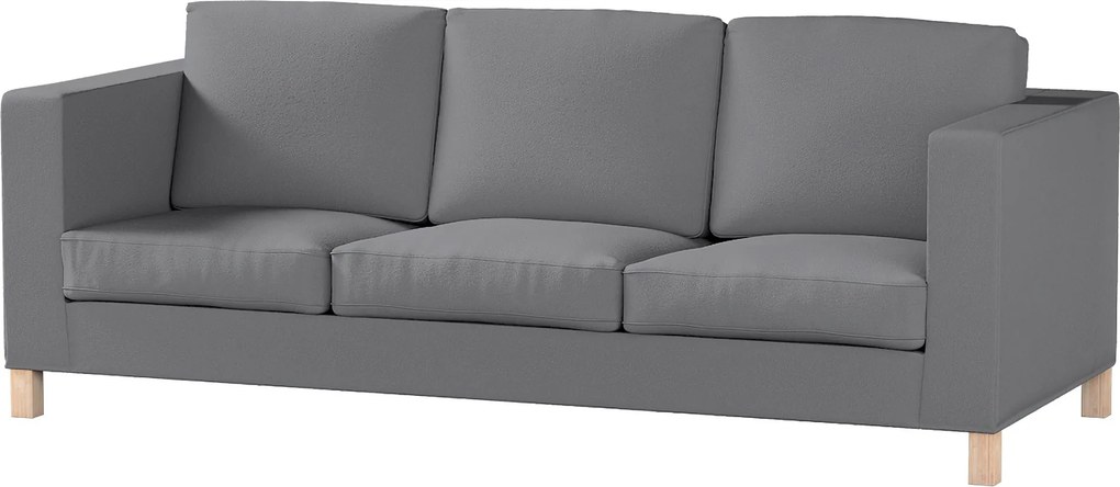 Potah na pohovku IKEA Karlanda 3-místná nerozkládací, krátký barva šedá látka pletený vzor