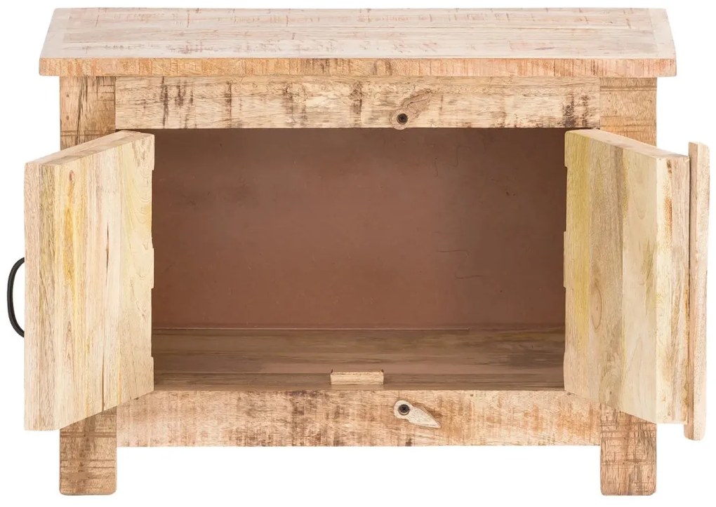 furniture-nabytek.cz - Masivní lavice Carino z mangového dřeva, lakovaná, přírodní barva