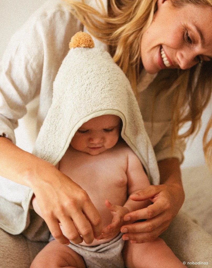 Nobodinoz So Cute Sada ručník žínka hřeben Sage Green