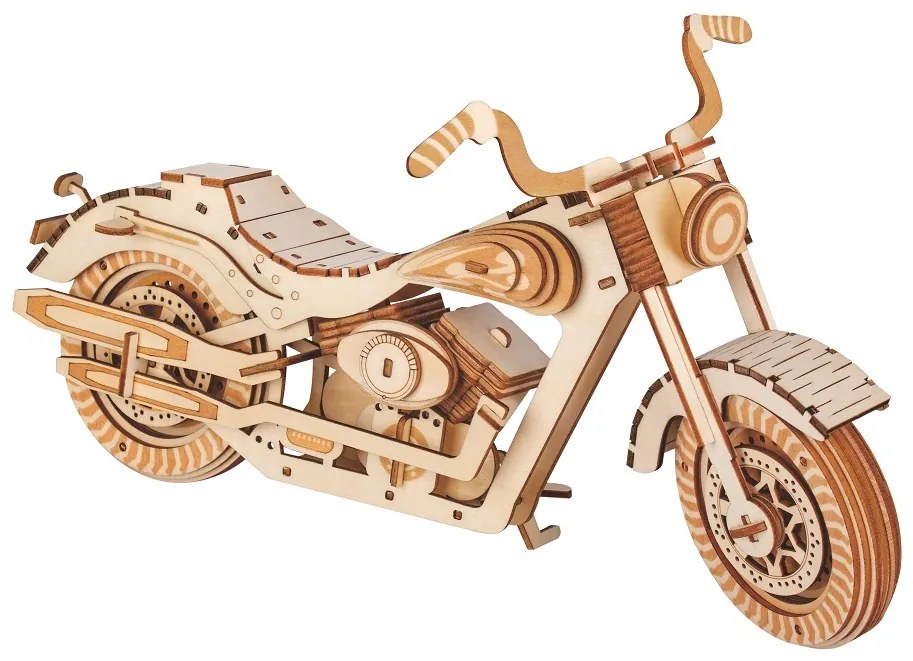 Woodcraft Dřevěné 3D puzzle Motocykl HD 1