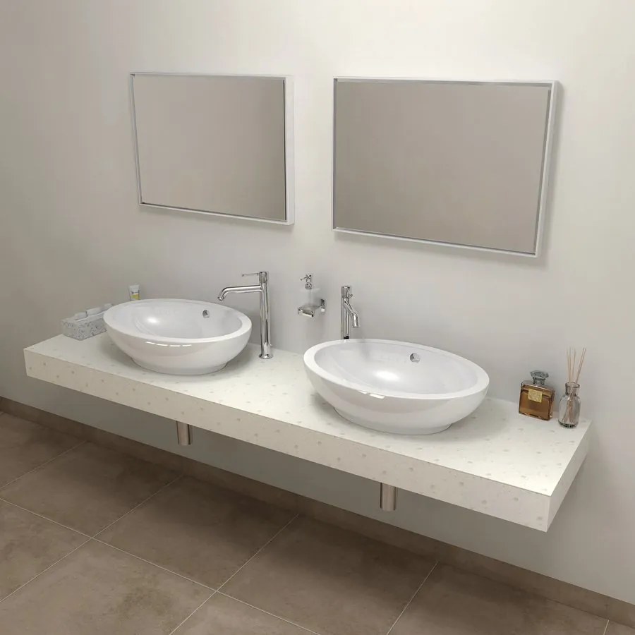 SAPHO - TAILOR rockstone deska 180x50 cm, provedení límce C TR180C