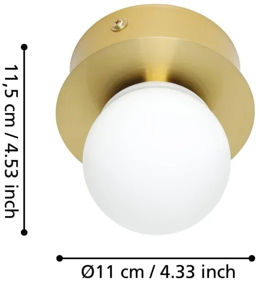 Eglo 900658 - LED Koupelnové stropní svítidlo MOSIANO LED/3,3W/230V IP44 zlatá