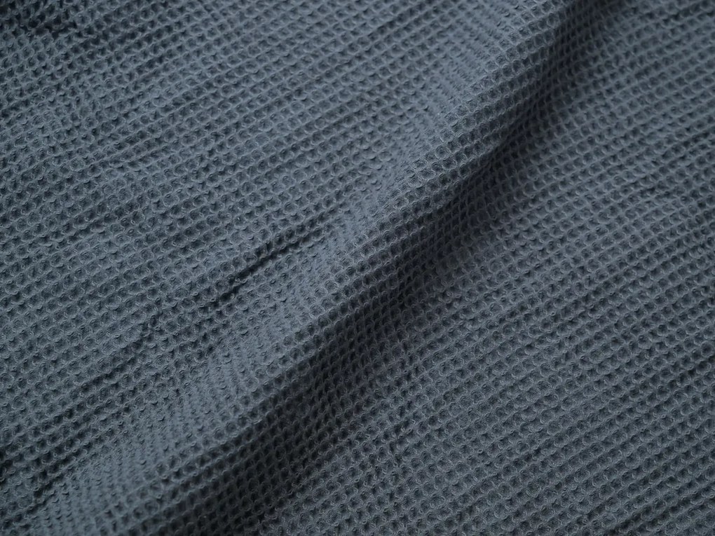 Vaflový župan s kapucí SPAFFLE, tmavě šedý Velikost: L/XL
