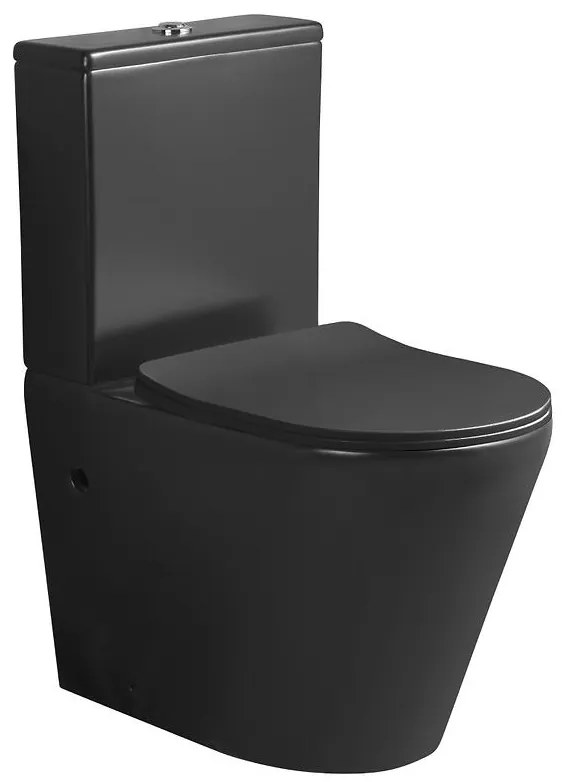 WC kombi bez splachovacího kruhu LVP0838 Bono Black