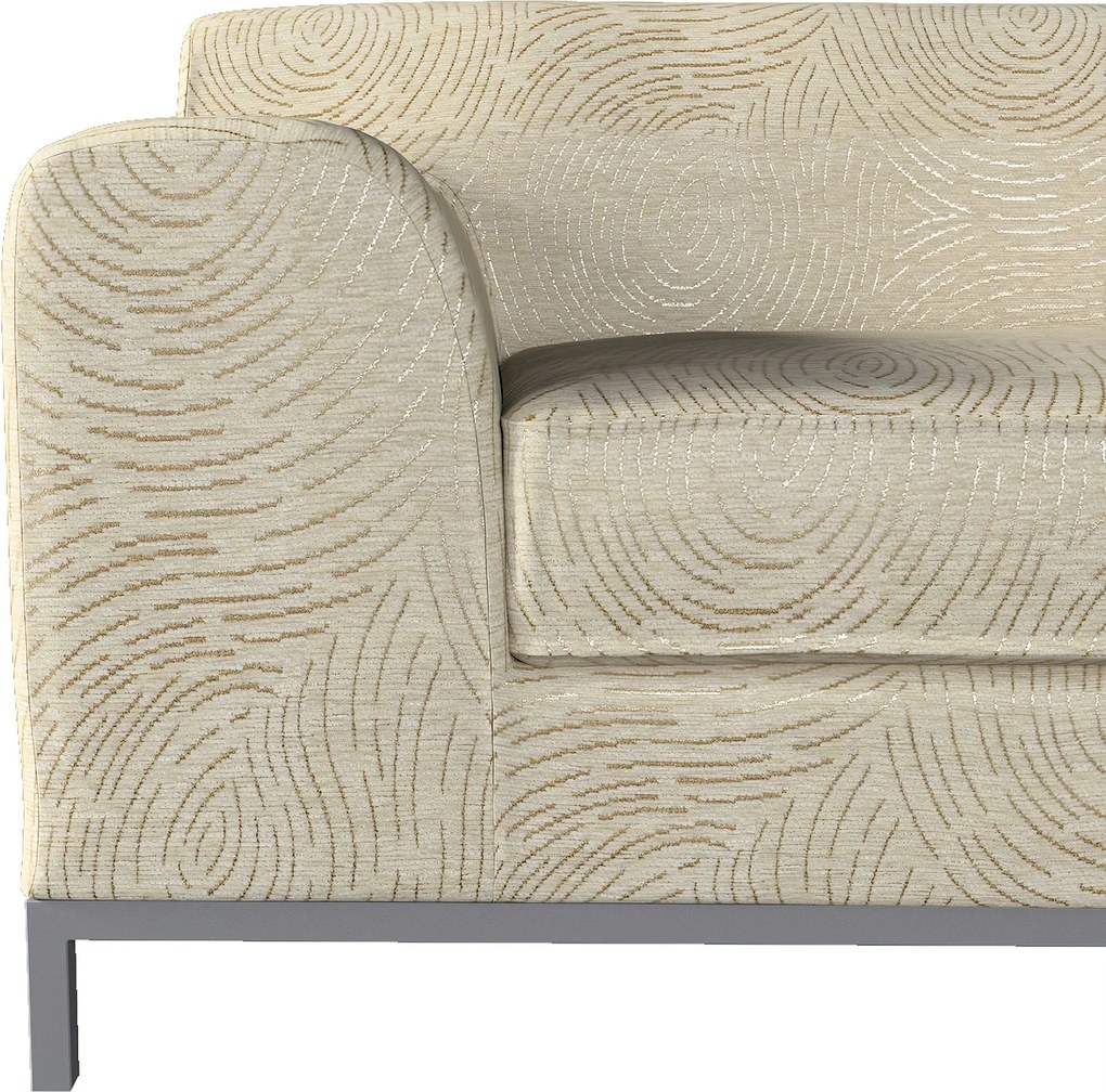 Potah na pohovku IKEA Kramfors 2-místná barva béžová látka lesklé, pletený vzor, vzorované