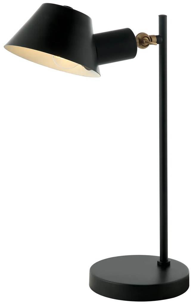 Zambelis 20223 stolní lampa, matně černá/matně zlatá, 1xE27, 44cm
