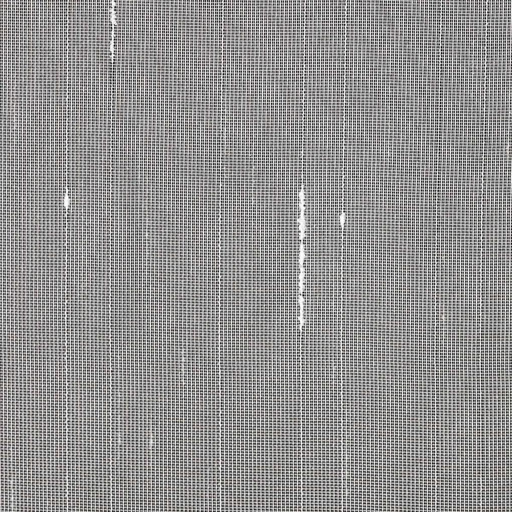 Českomoravská textilní žakárová záclona V344 s nopky, s olůvkem, bílá, výška 260cm (v metráži)