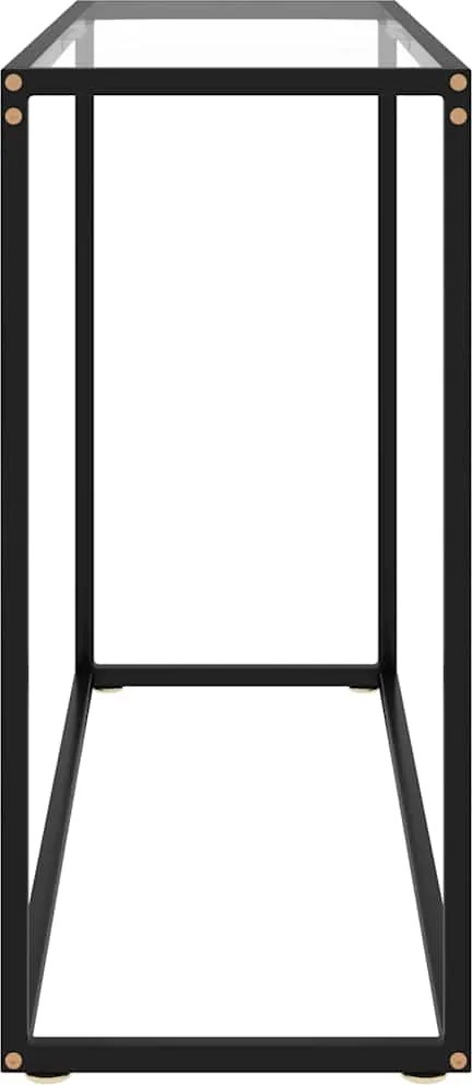 Konzolový stolek průhledný 100 x 35 x 75 cm tvrzené sklo 322811