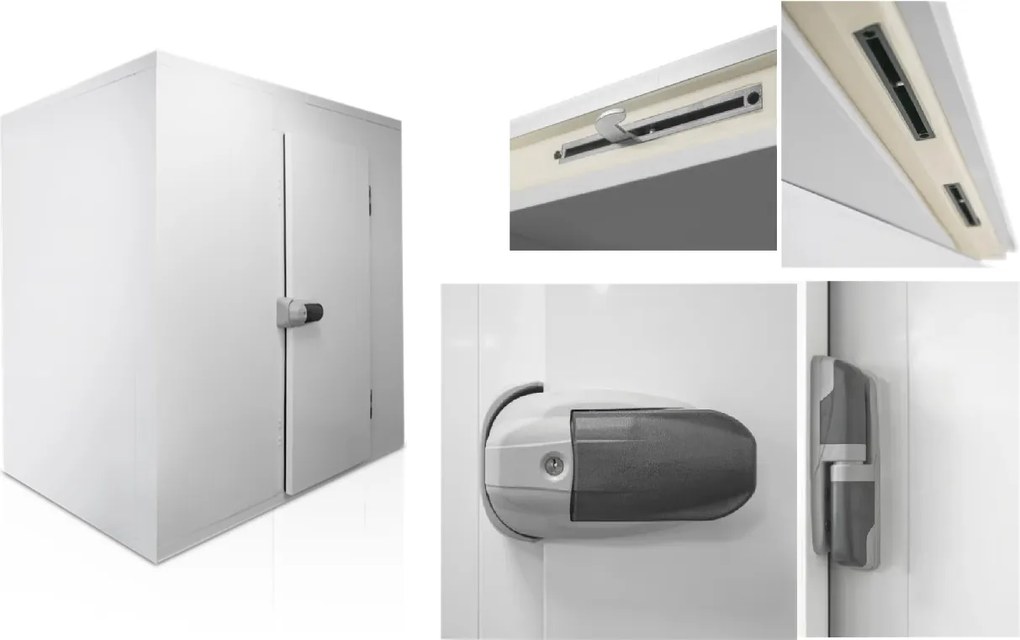 Tefcold CR 180x240x220 Chladicí box stavebnicový - místnost 7,50 m3, PUR panely 80 mm, včetně dveří a podlahy (44076)