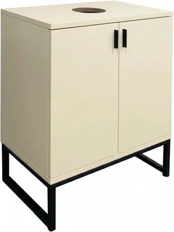 Skříňka pod umyvadlo bez umyvadla Ceramia Easy 60x73x36 cm jasmín mat EASYUMDJ