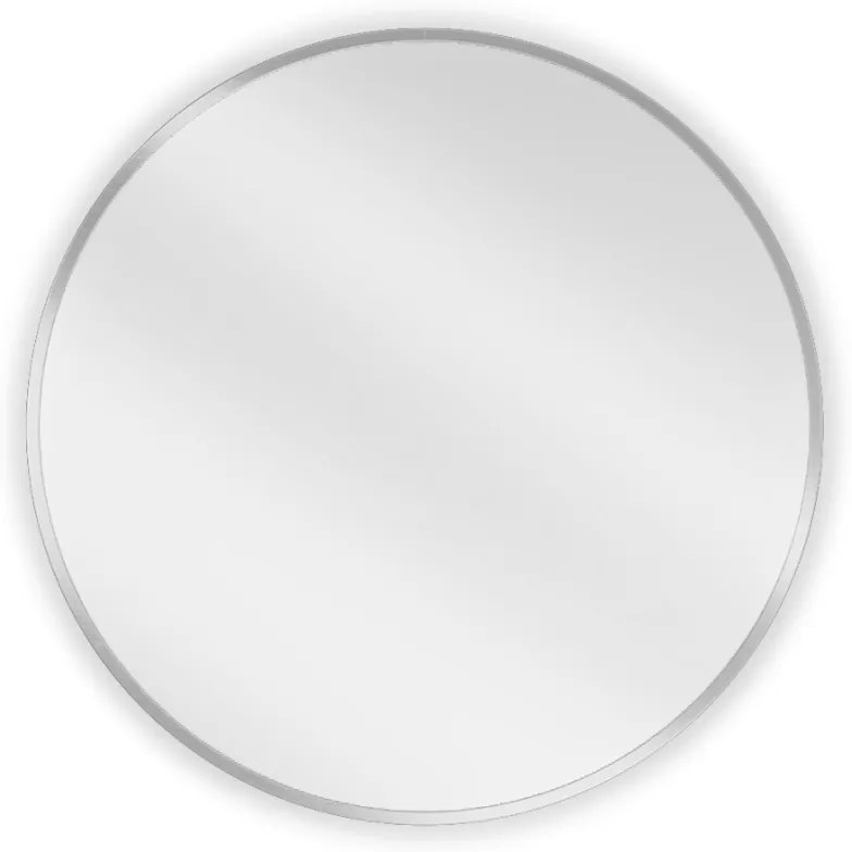 Mexen Loft, kulaté koupelnové zrcadlo 60 cm, barva rámu broušená ocel, 9850-060-060-000-10
