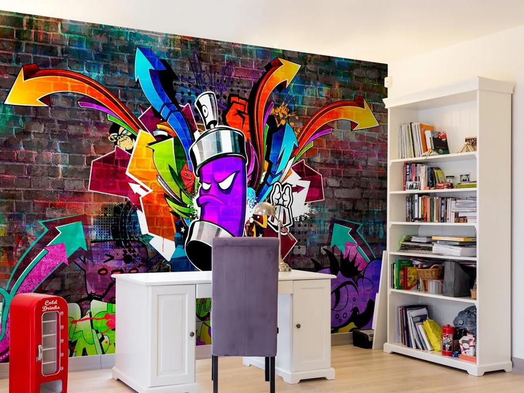 Graffiti barevný útok (450x315 cm) - Murando DeLuxe