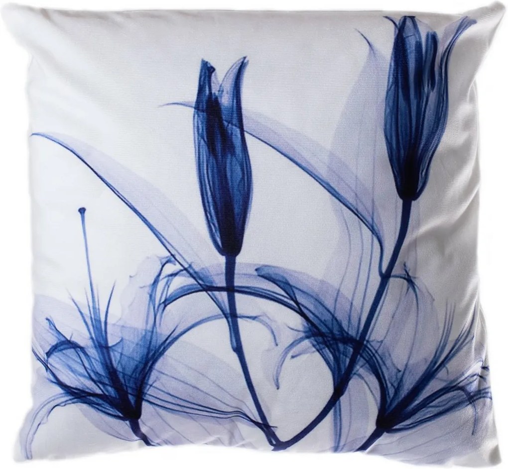 Jahu Polštářek Tulip modrá, 40 x 40 cm