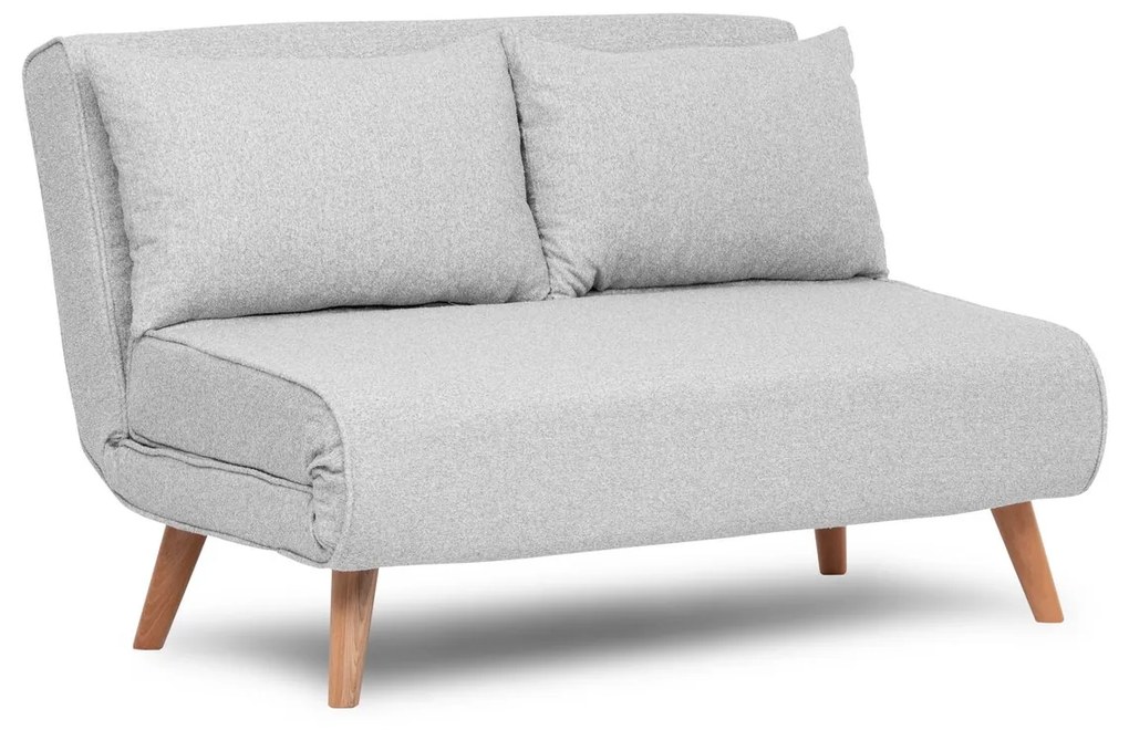 Hanah Home Rozkládací dvoumístná pohovka FOLDE šedá 120 cm