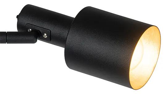Moderní stojací lampa černá 2-světla - Stijn