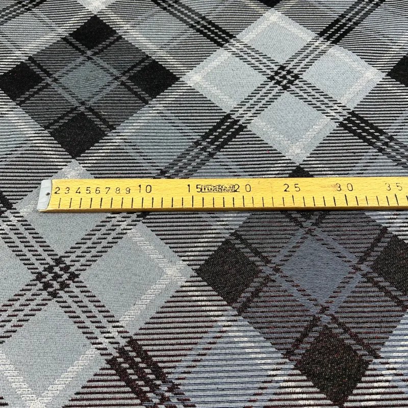 Ervi povlak na polštář Gobelínový - Tradiční šedý tartan, různé rozměry
