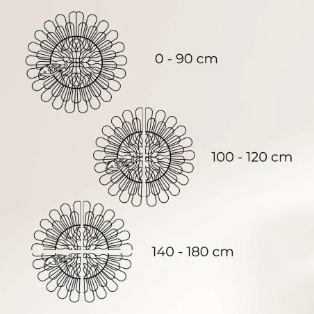 Dřevěný obraz Mandala Ryba | Vyřezávaná 3D dekorace na zeď | SENTOP HDF0348