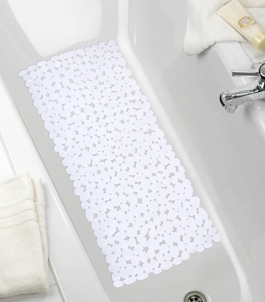 Protiskluzová podložka pro sprchového koutu s přísavkami -  bílá barva, WENKO