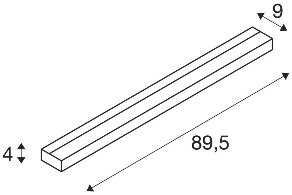 SLV 151791 Sedo, bílé nástěnné svítidlo, LED 30W 3000K, délka 89,5cm