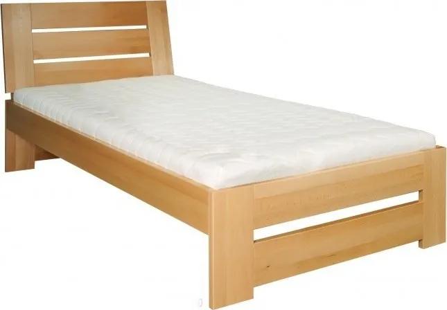 Casarredo - Komfort nábytek Masivní postel KL-182, 80x200, dřevo buk, výběr moření | barva: moření gray