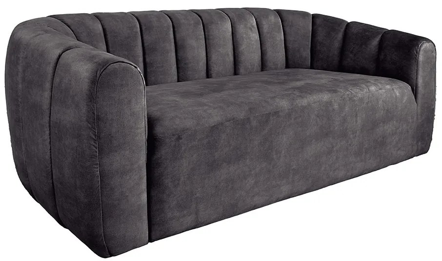 Designová sedačka Kalei 200 cm antracitový samet