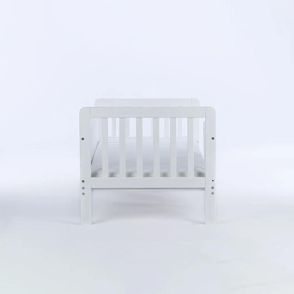 Dětská postel se zábranou Drewex Nidum 140x70 cm bílá