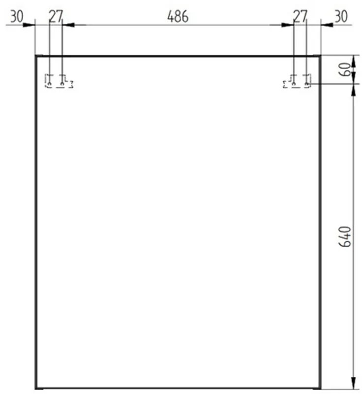 Mereo, Mereo Koupelnová zrcadlová skříňka 60 cm, galerka, 1x dvířka levá, Multidecor, Bílá Arctic, MER-CN798G61BIAA