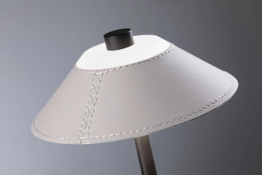 Paulmann 71174 Pellini, béžová stolní lampička na baterii, 2W LED 3000-6500K, výška 33cm