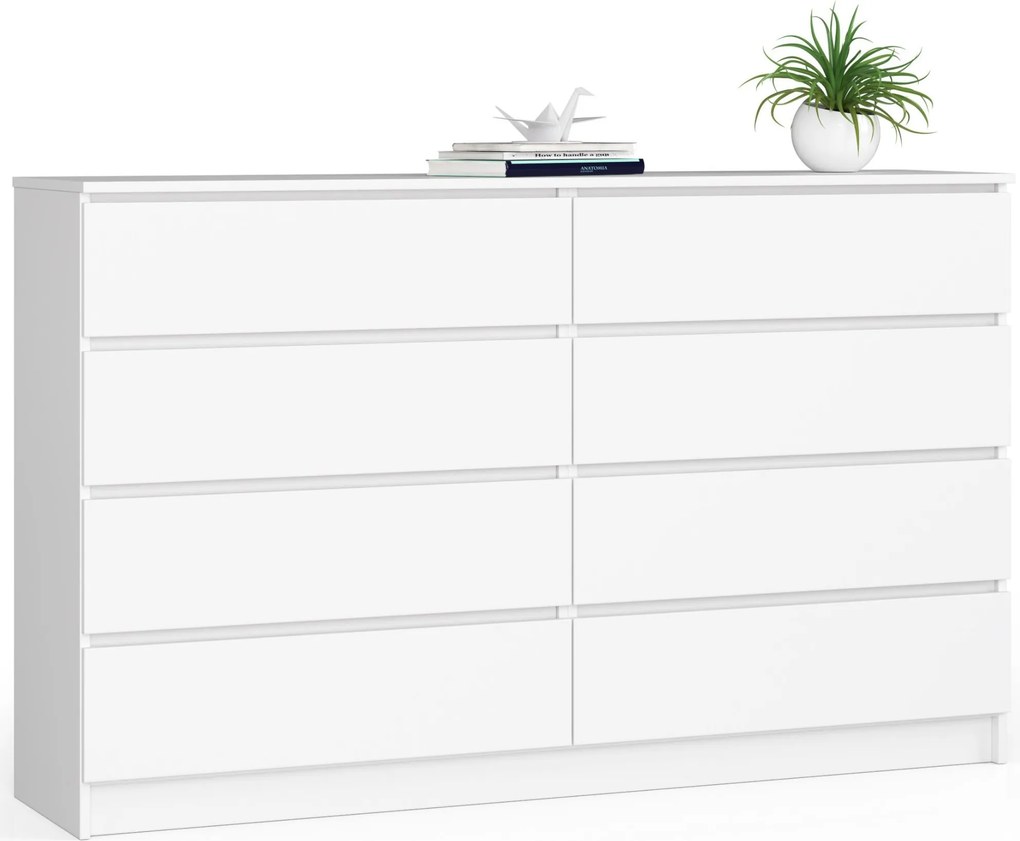 Komoda K160 8SZ bílá