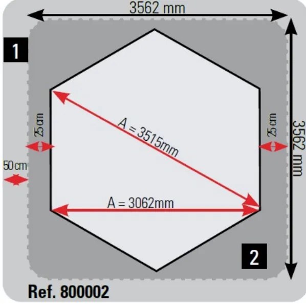 Nadzemní kulatý Bazén GRE Vanilla 2 / 400 x 119 cm / 8000 l / set s pískovou filtrací 4m3/h / obklad dřevo / hnědá