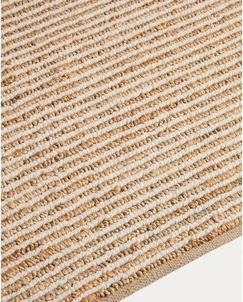 Ručně tkaný jutový koberec v přírodní barvě 160x230 cm Derule – Kave Home