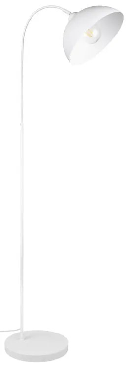 Bílá stojací lampa s kovovým stínidlem (výška 170 cm) Sierra – Reality