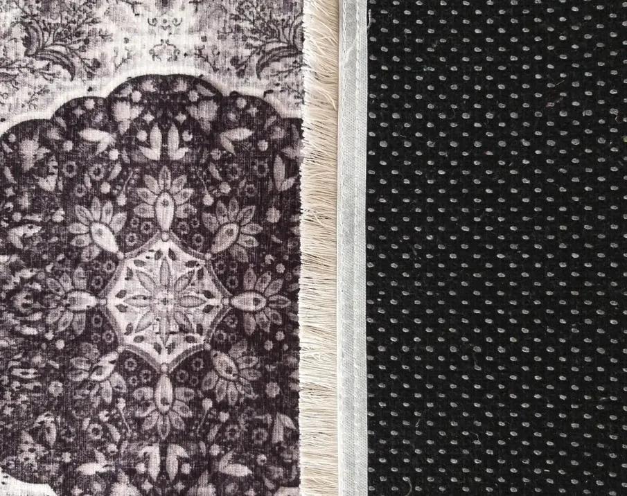 Luxusní vintage koberec šedé barvy s třásněmi Šířka: 120 cm | Délka: 170 cm