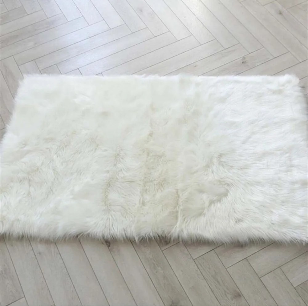 Conceptum Hypnose Kusový koberec 2232 (60 x 90) v2 - White, Bílá