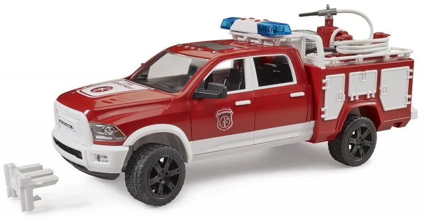 Bruder RAM 2500 Hasičský vůz se světelným a zvukovým majákem