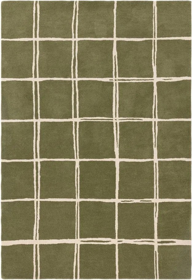 Zelený ručně tkaný vlněný koberec 160x230 cm – Asiatic Carpets