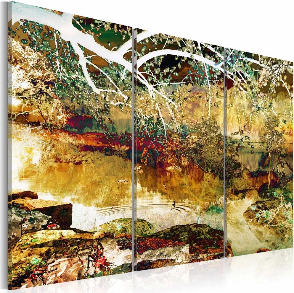 Obraz na plátně Bimago - Lake of illusions 60x40 cm