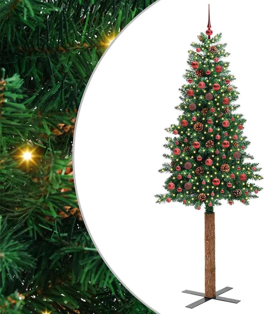 Úzký vánoční stromeček Zelená 210 cm 3394877
