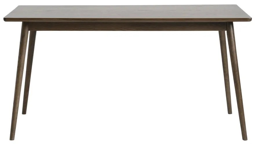 Hnědý rozkládací jídelní stůl s deskou v dubovém dekoru 150x90 cm Barrali – Unique Furniture