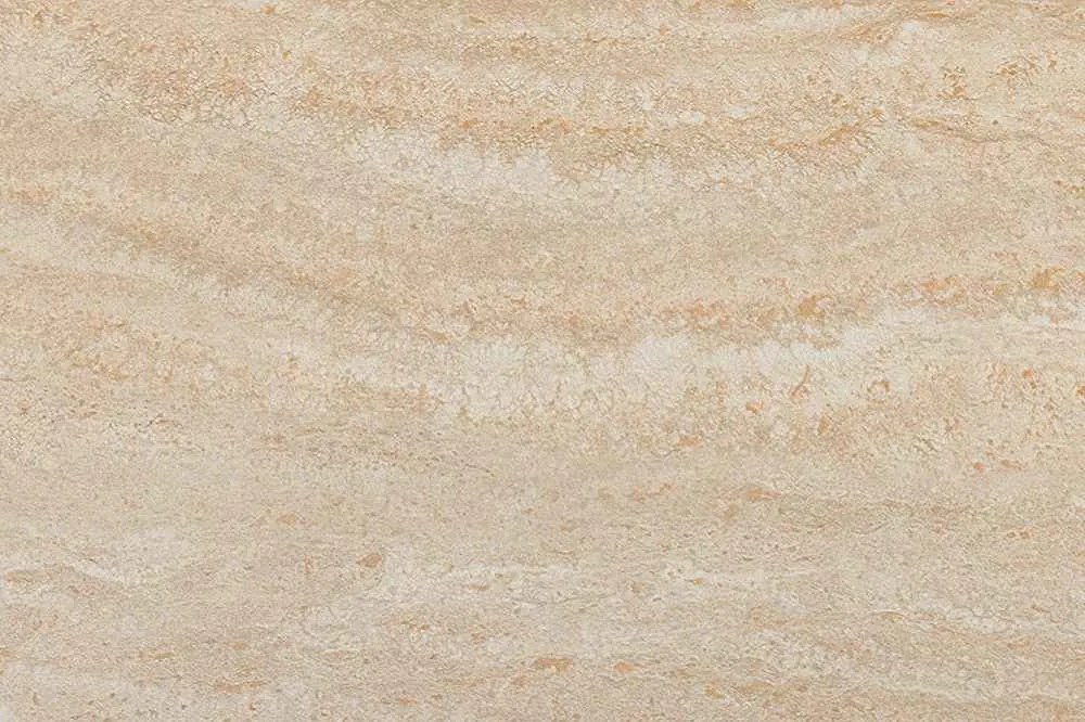 Oválný keramický jídelní stůl Tavorian 220 cm travertin / šampaňský