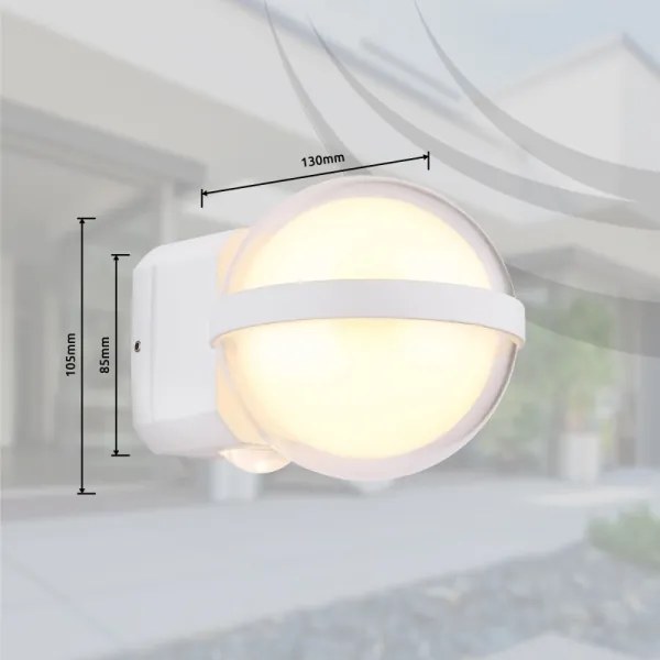 Globo 34157W - LED Venkovní nástěnné svítidlo ILLI LED/12W/230V IP54 bílá