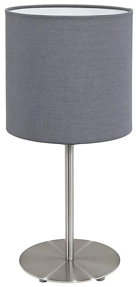 Eglo 55215 - Stolní lampa PASTERI 1xE14/40W/230V šedá