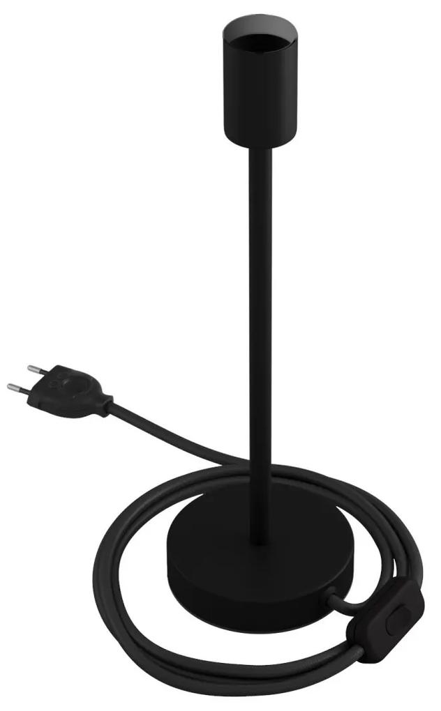 creative cables Kovová stolní lampa Alzaluce Velikost: 20 cm, Barva: Černá Perleť