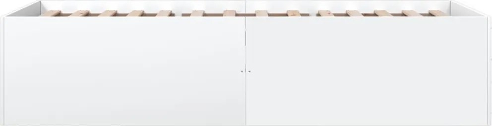 Rám postele bílý 75 x 190 cm kompozitní dřevo 3280979