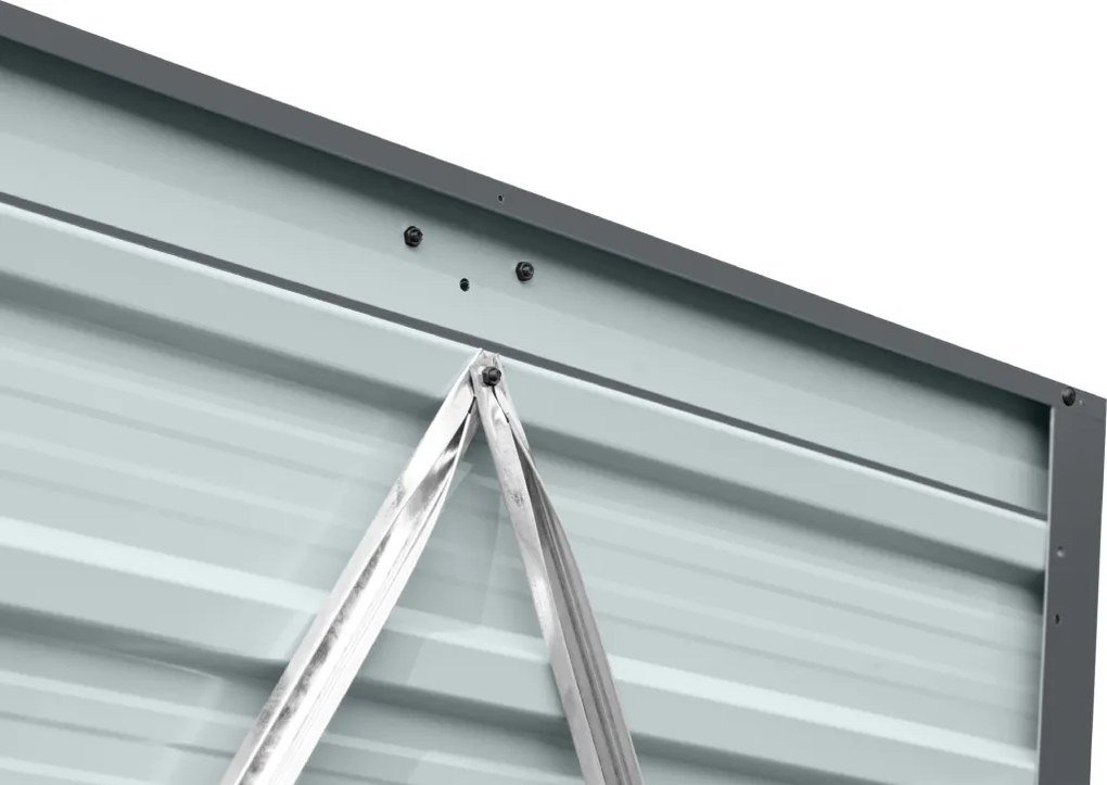 Přístřešek na popelnici BestBerg KP-1A / 0,6 m² / 80 x 122 x 80 cm / šedá