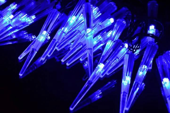 Nexos 1114 Vánoční dekorativní osvětlení - rampouchy - 60 LED modrá