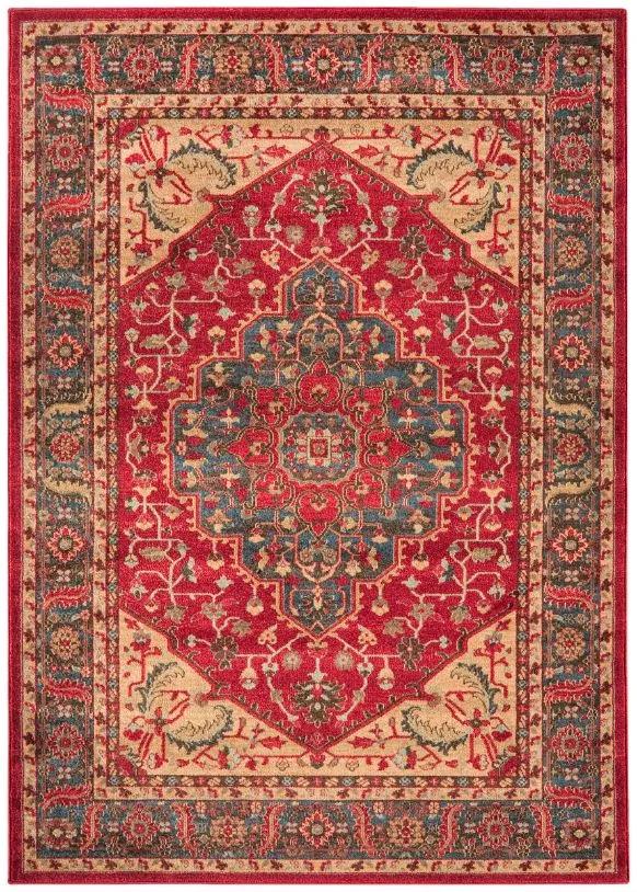 Červený  koberec Byrne 08 Rozměry: 120x170 cm